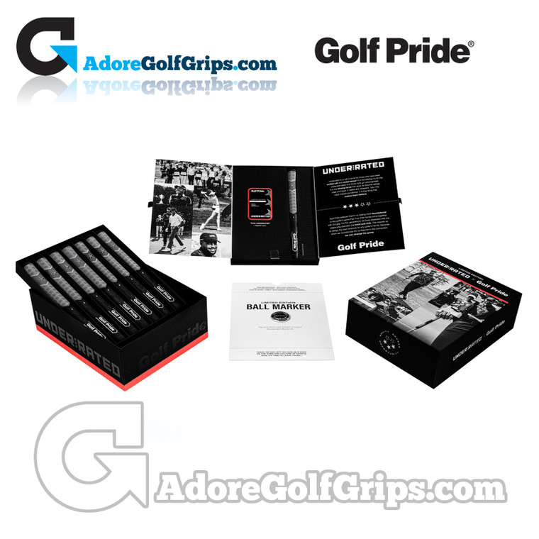 Golf Pride MCC Plus 4 Stephen Curry Limited Edition Grip Kit - Black / Grey