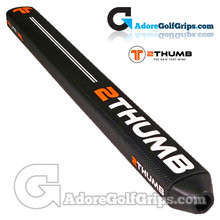 2 Thumb OG Lite 39 Long Putter Grip - Black / Orange / White