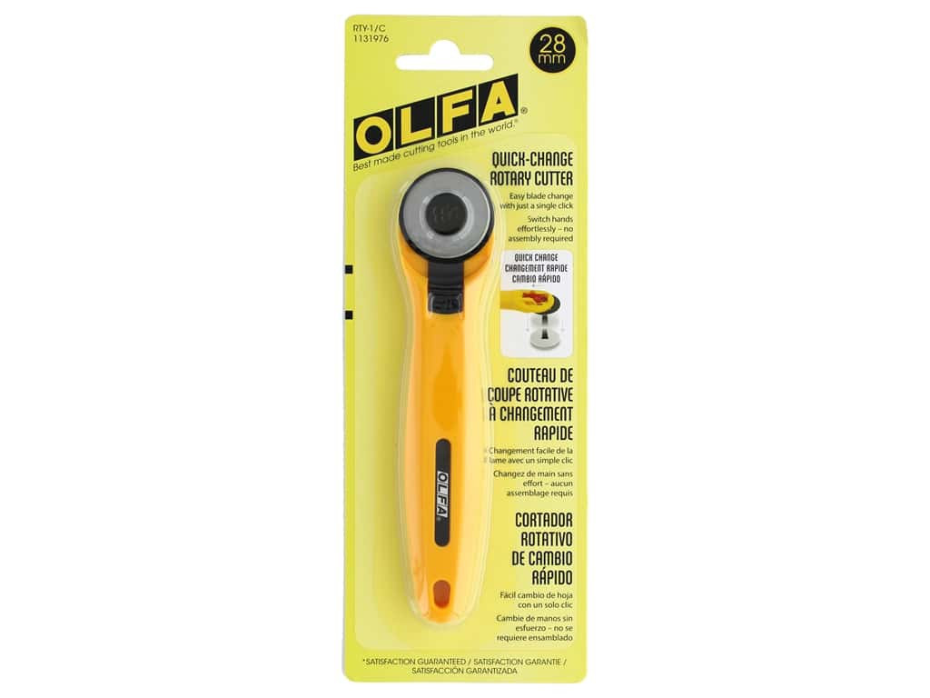 Olfa 28 mm Quick Change Blade Rotary Cutter - The Iowa Quilt Block