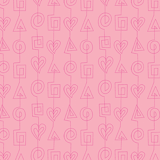 Stitches Pink - Stitchy - The Iowa Quilt Block