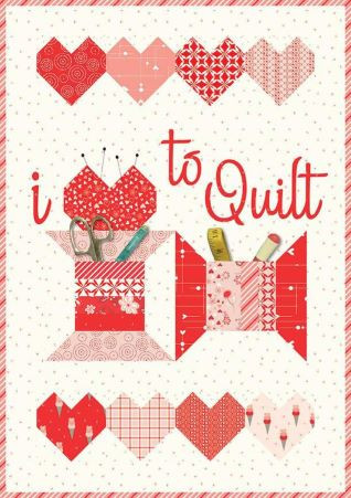 I Love to Quilt 22"x31.5" Wallhanging Kit - The Iowa Quilt Block