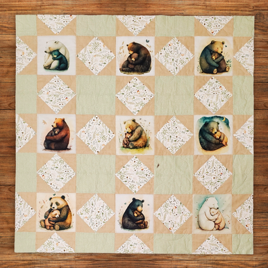 Bear Hug Quilt Kit - 48" x 48" incl Binding - The Iowa Quilt Block