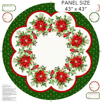 Yuletide Traditions Panel 43" x 43" - The Iowa Quilt Block