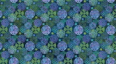 Stonehenge Celtic Roots Medallion Navy - The Iowa Quilt Block