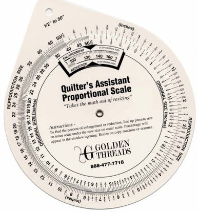 Quilter's Assistant Proportional Scale 5 in. - The Iowa Quilt Block
