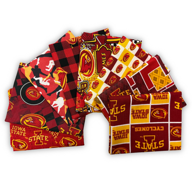Iowa State 8 Piece Fat Quarter Bundle - The Iowa Quilt Block