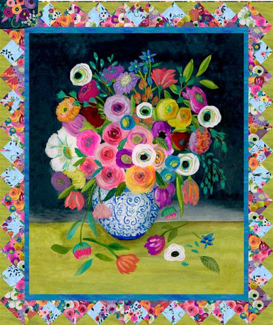 Blooming Bouquet Modern Bouquet - Pattern - The Iowa Quilt Block