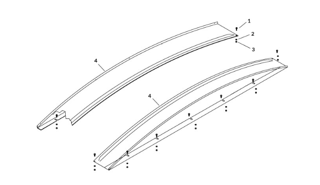 End Caps: Galvanized Steel Top Mount Caps