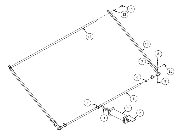 Dura Air Flip Pivot Arm Assembly