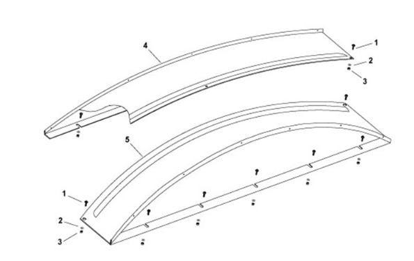 End Caps: Galvanized Steel Top Mount Caps