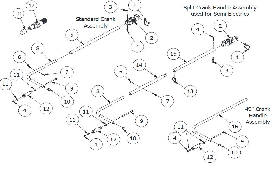 Swivel Crank Handle Assembly