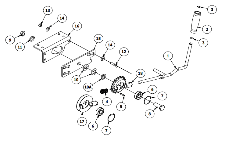 Gravel Guard: Arne's Crank Handle Assembly