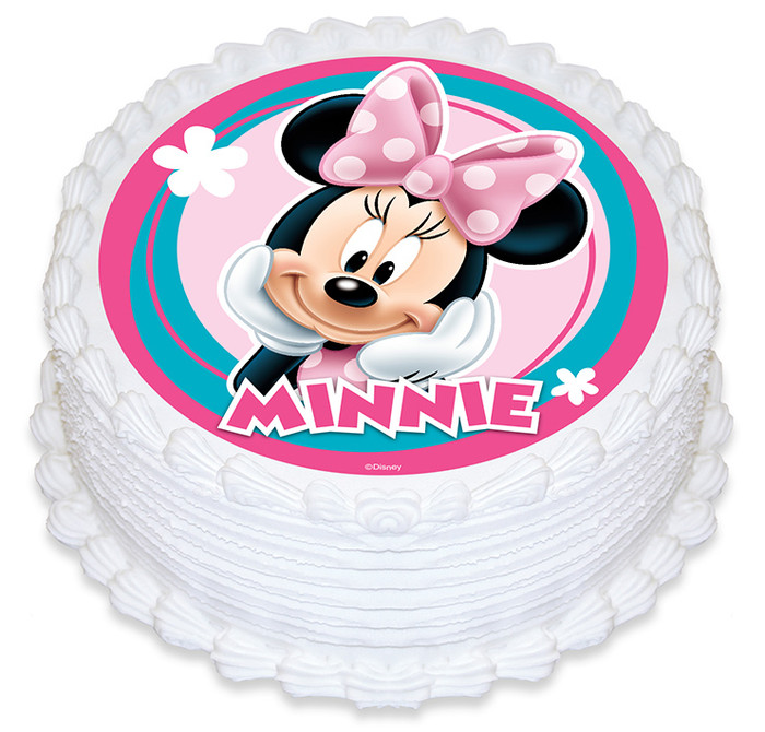 Disney minnie mouse cake edible image topper