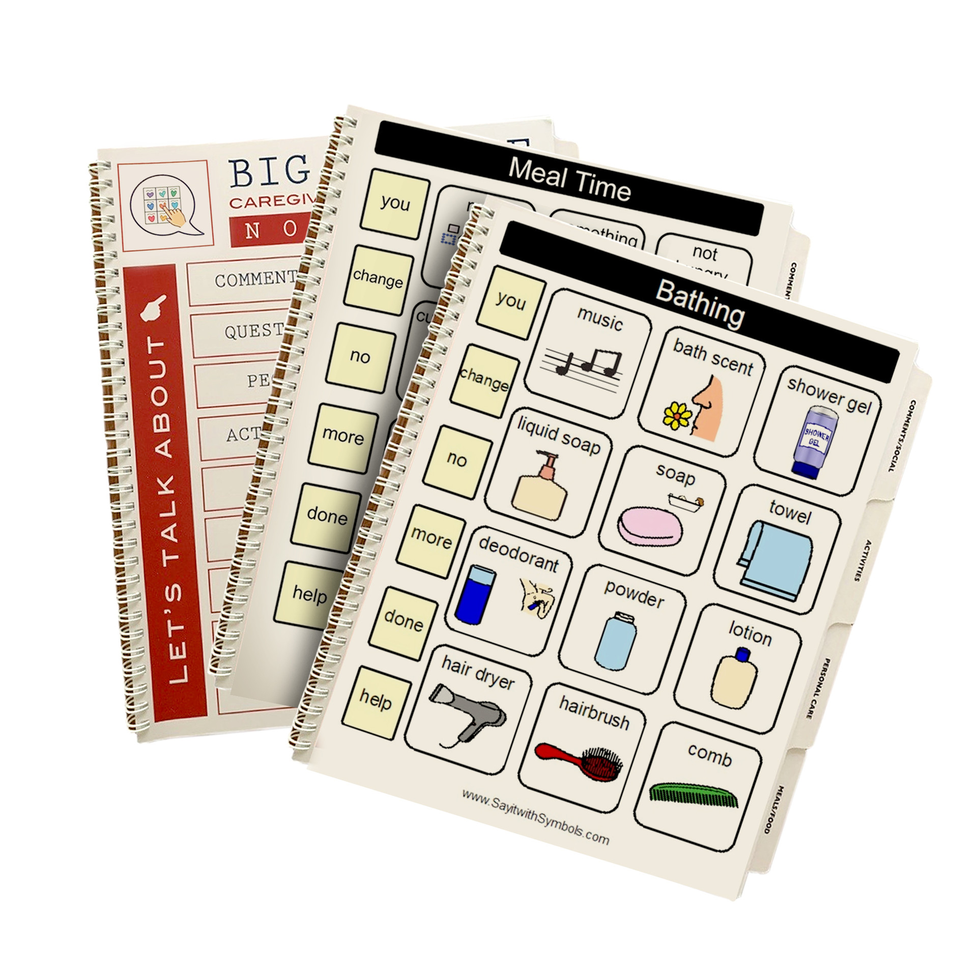Big Picture Caregiving Communication Book for Older Adults with Speech ...