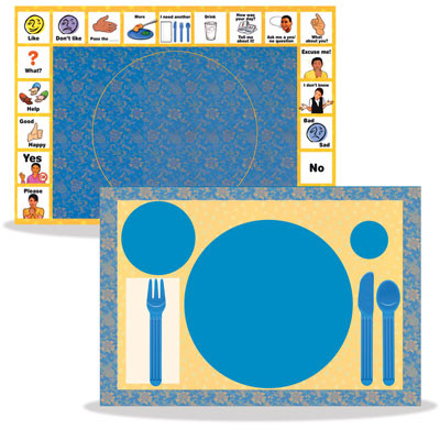 Picture Communicate Placemats Set | Say it with Symbols