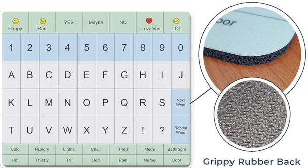Non-slip QWERTY Spelling Communication Letter Board | Say it with Symbols