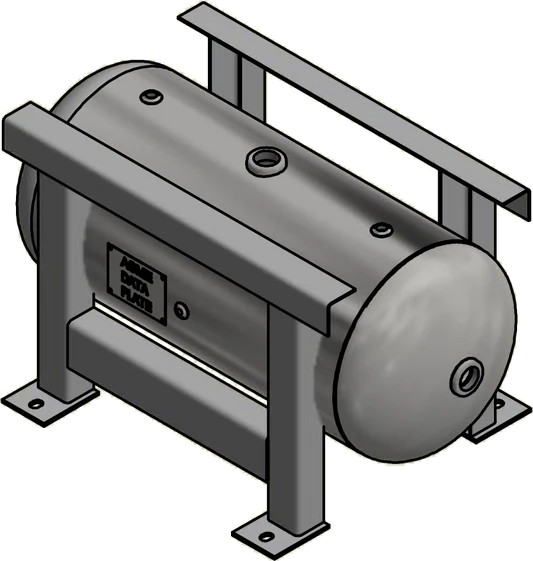 Samuel Air Receiver Tank Grasshopper Horizontal 30 Gallons