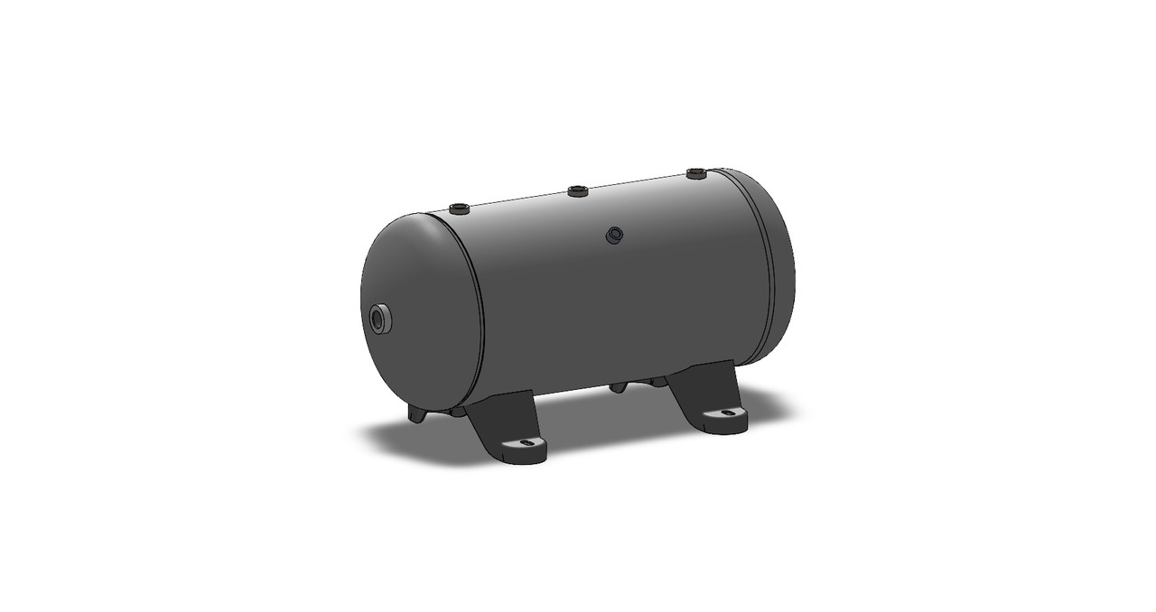 Morganton 12-Gallon Horizontal Air Receiver Tank | ASME Certified | 200 ...