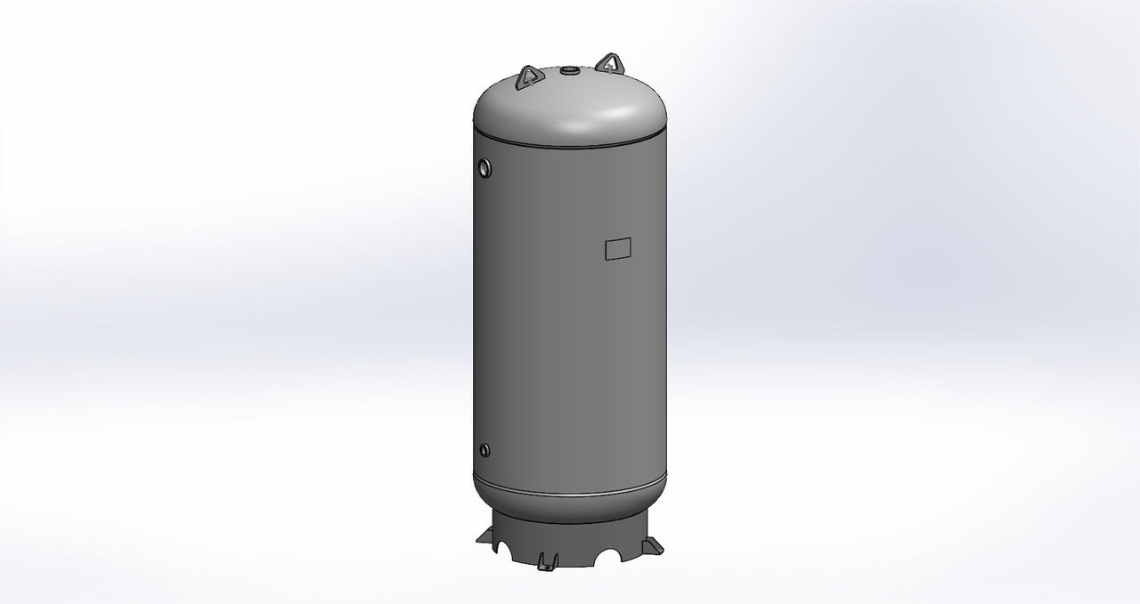 Morganton Air Receiver Tank, Vertical, 200-Gallon, 300 PSI, ASME ...
