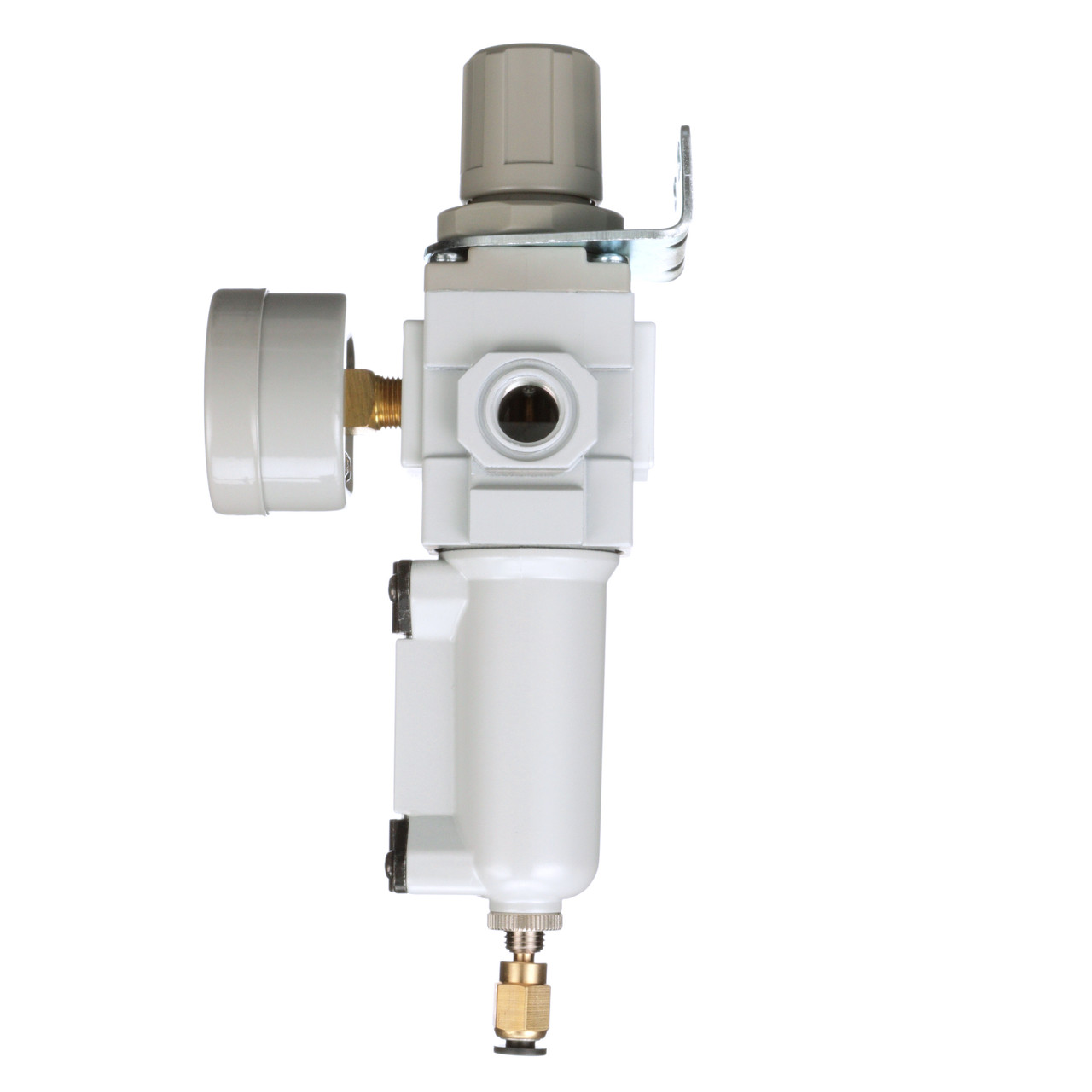 Compressed Air Filter Regulator | PneumaticPlus SAW200-N02BDG-MEP