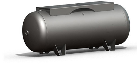 Manchester Tank 240-Gallon Horizontal Air Receiver Tank 200 PSI, Top ...