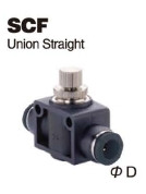 Push-To-Connect Fitting - Air Flow Speed Control Valve - Union Straight ...