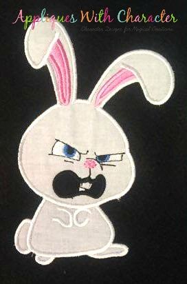 Pets Movie Snowball Applique Design by Appliques With Character
