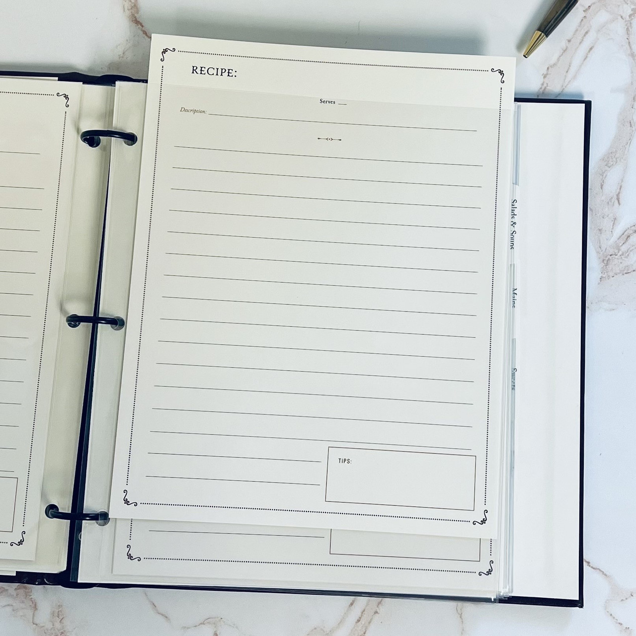 Extra Recipe Pages for the Family Recipe Book - Taste of Texas