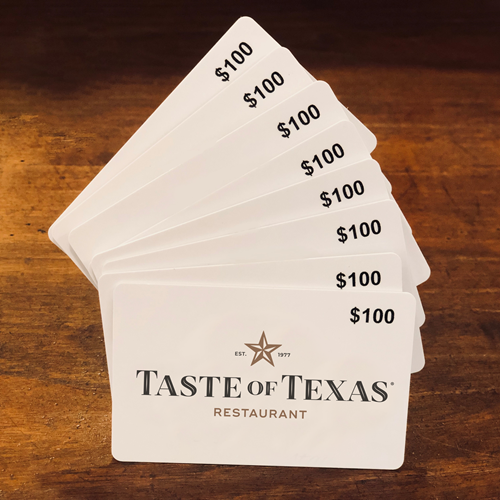 Shop - Gift Cards - Taste of Texas