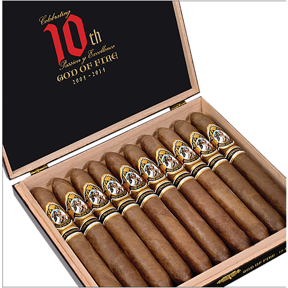God of Fire Serie Aniversario 60 Cigars - Dark Box of 10