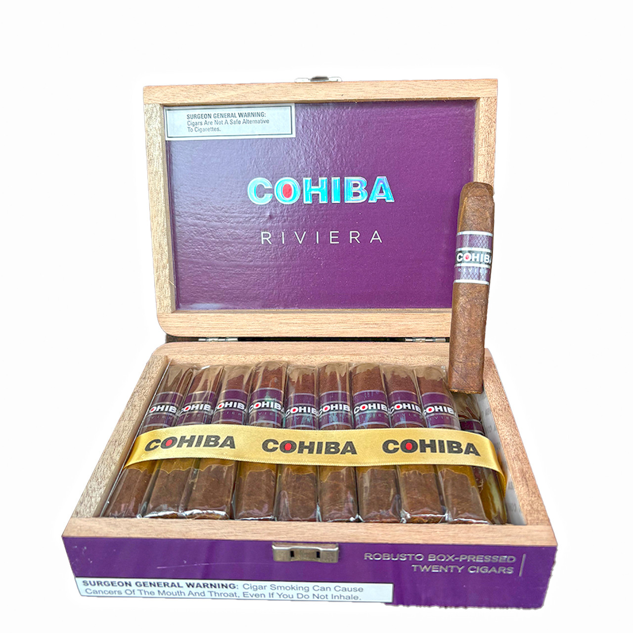 Cohiba Riviera Robusto, expertly crafted in a box-pressed shape!