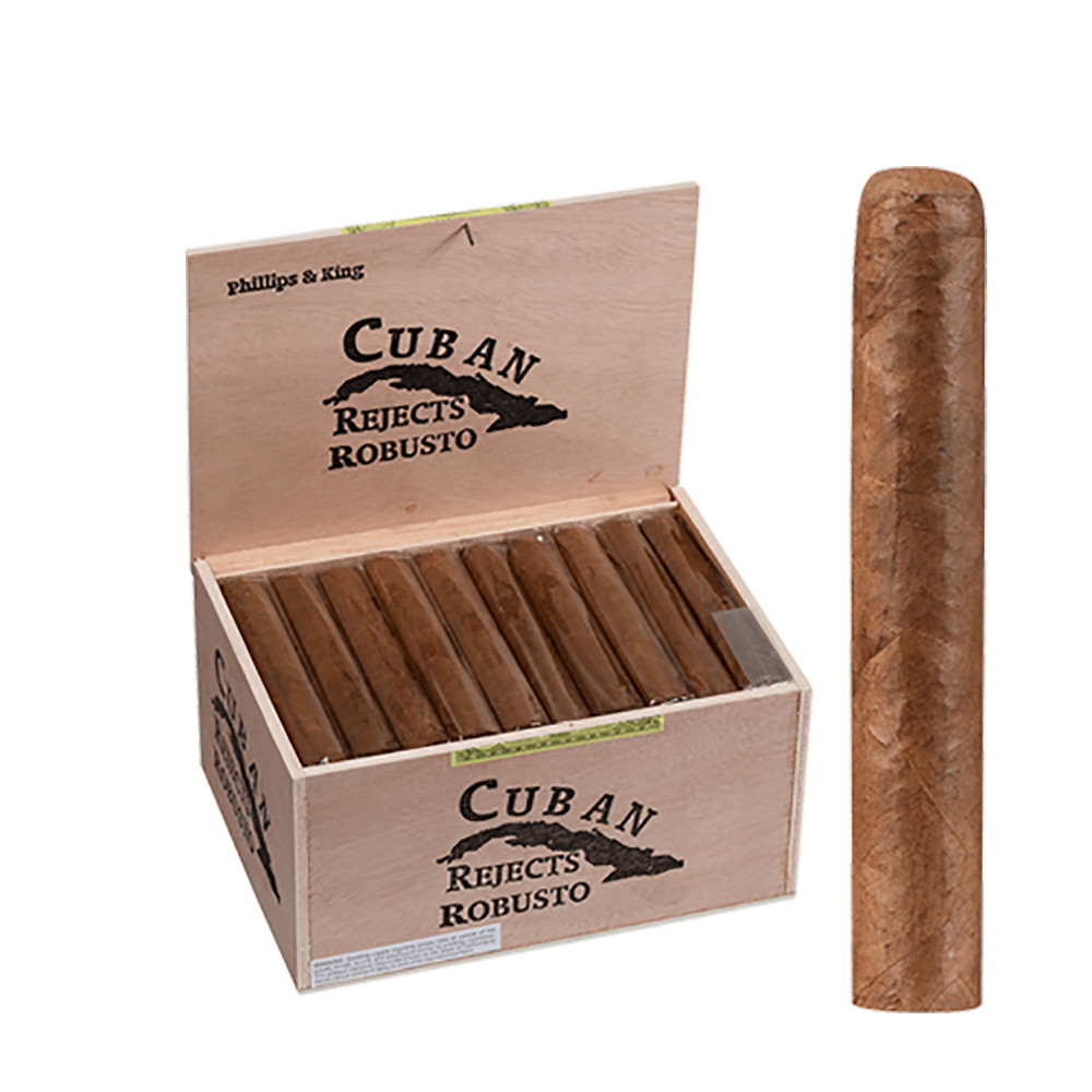 Cuban Rejects Robusto Cigars - Natural Box of 50