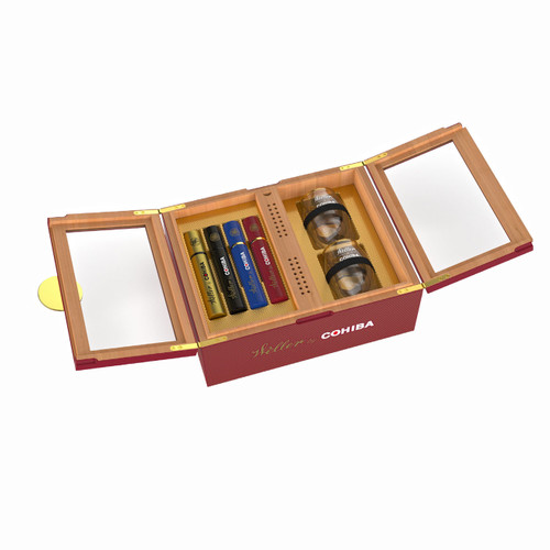 Weller by Cohiba Humidor Gift Set with 4 LE | Cuenca Cigars