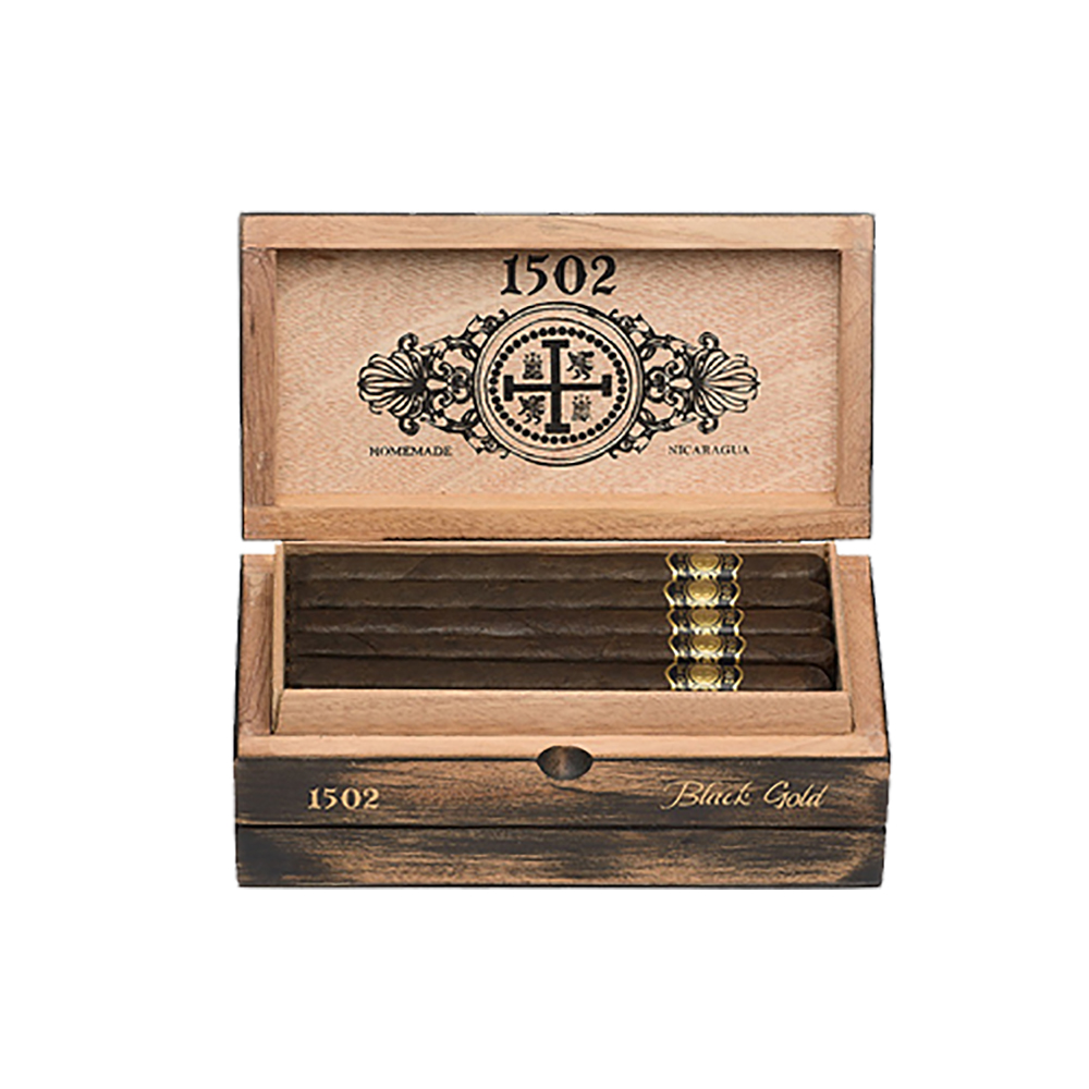 1502 Black Gold Lancero Box Pressed Cigars - Maduro Box of 25