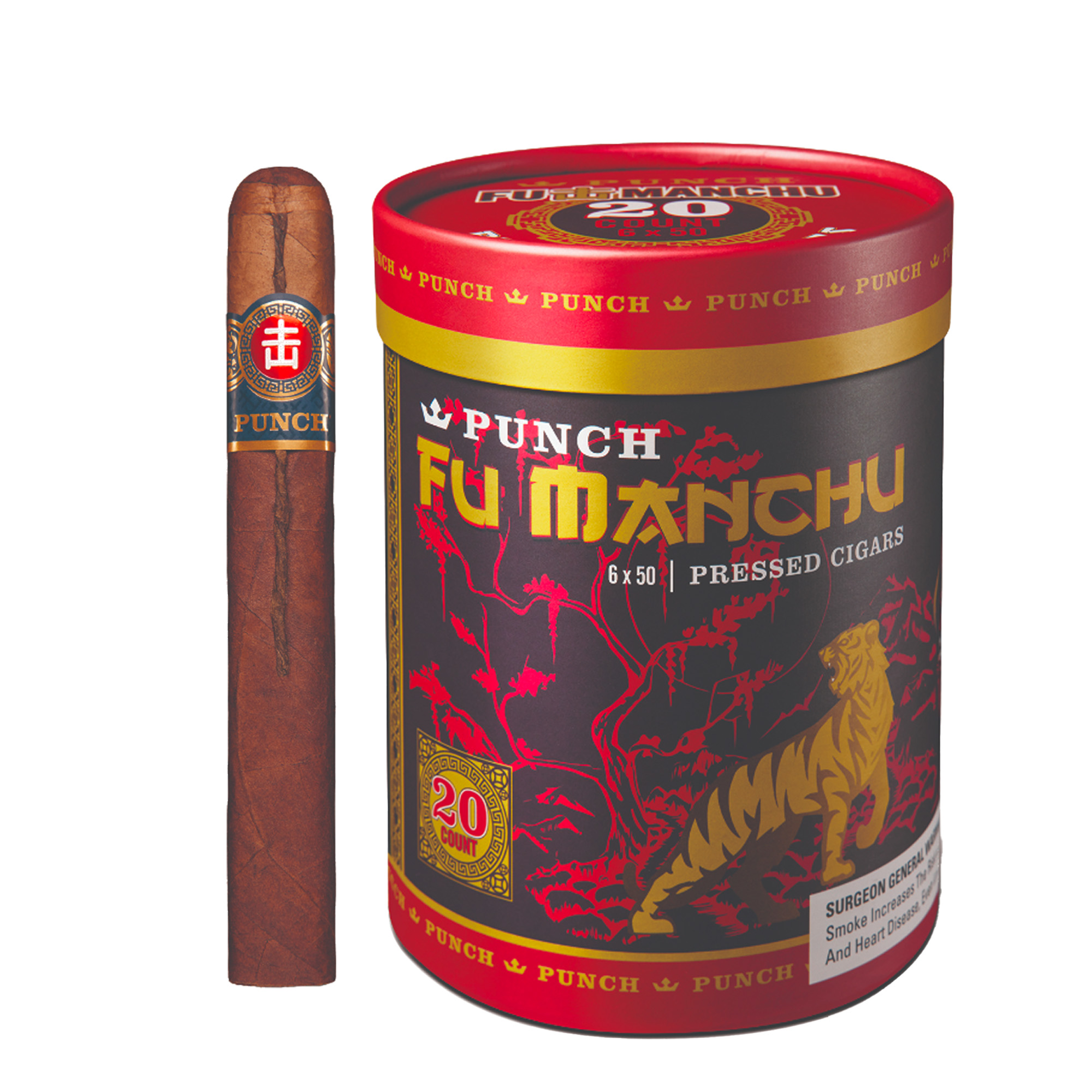 PUNCH Fu Manchu Press Barrel Year of the Tiger Cigars