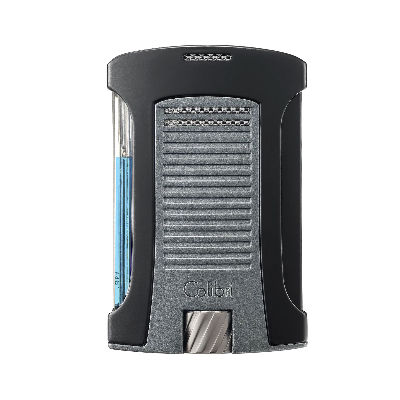 Colibri Daytona Single-Jet Lighter, Matte Black + Charcoal