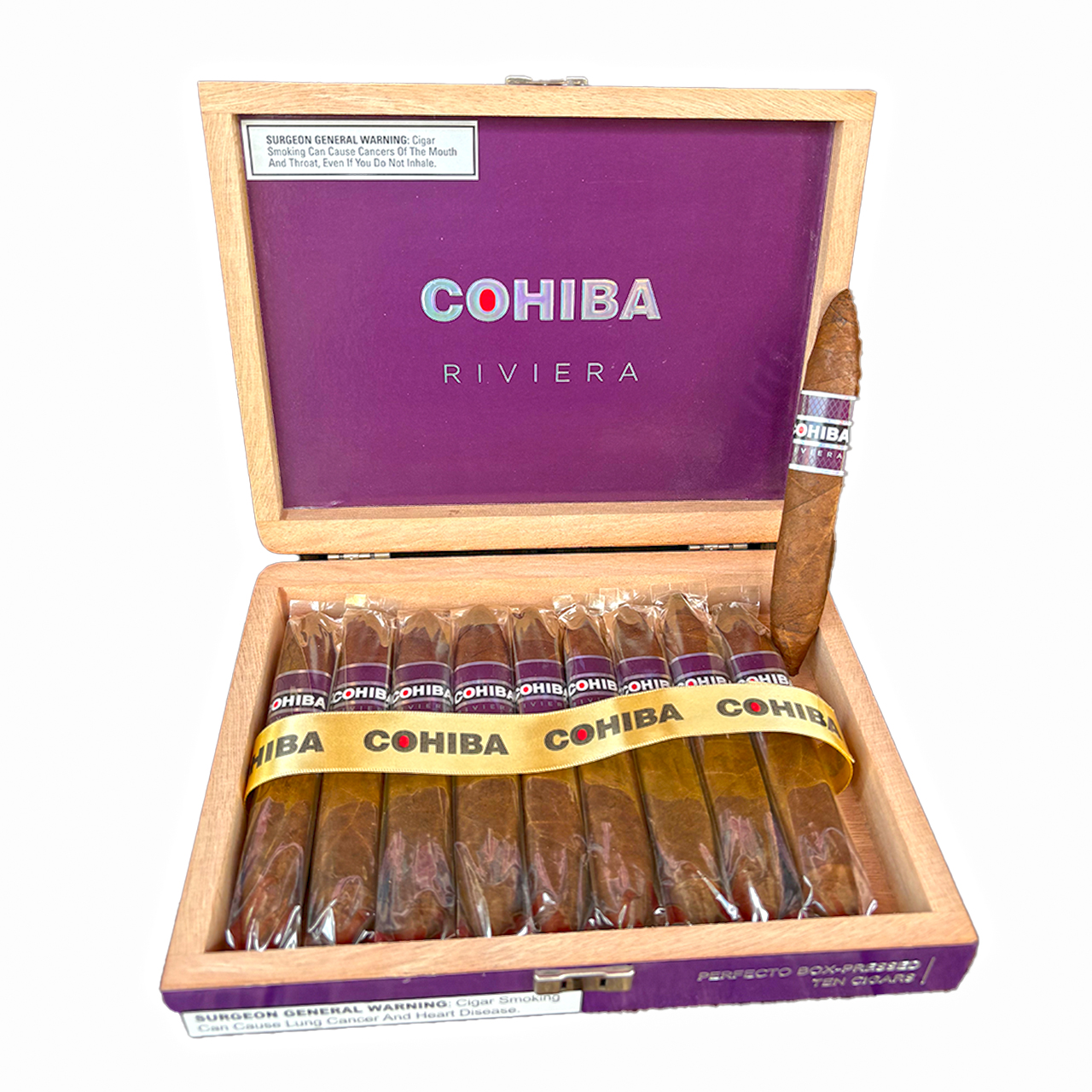 Cohiba Riviera Robusto, expertly crafted in a box-pressed shape!