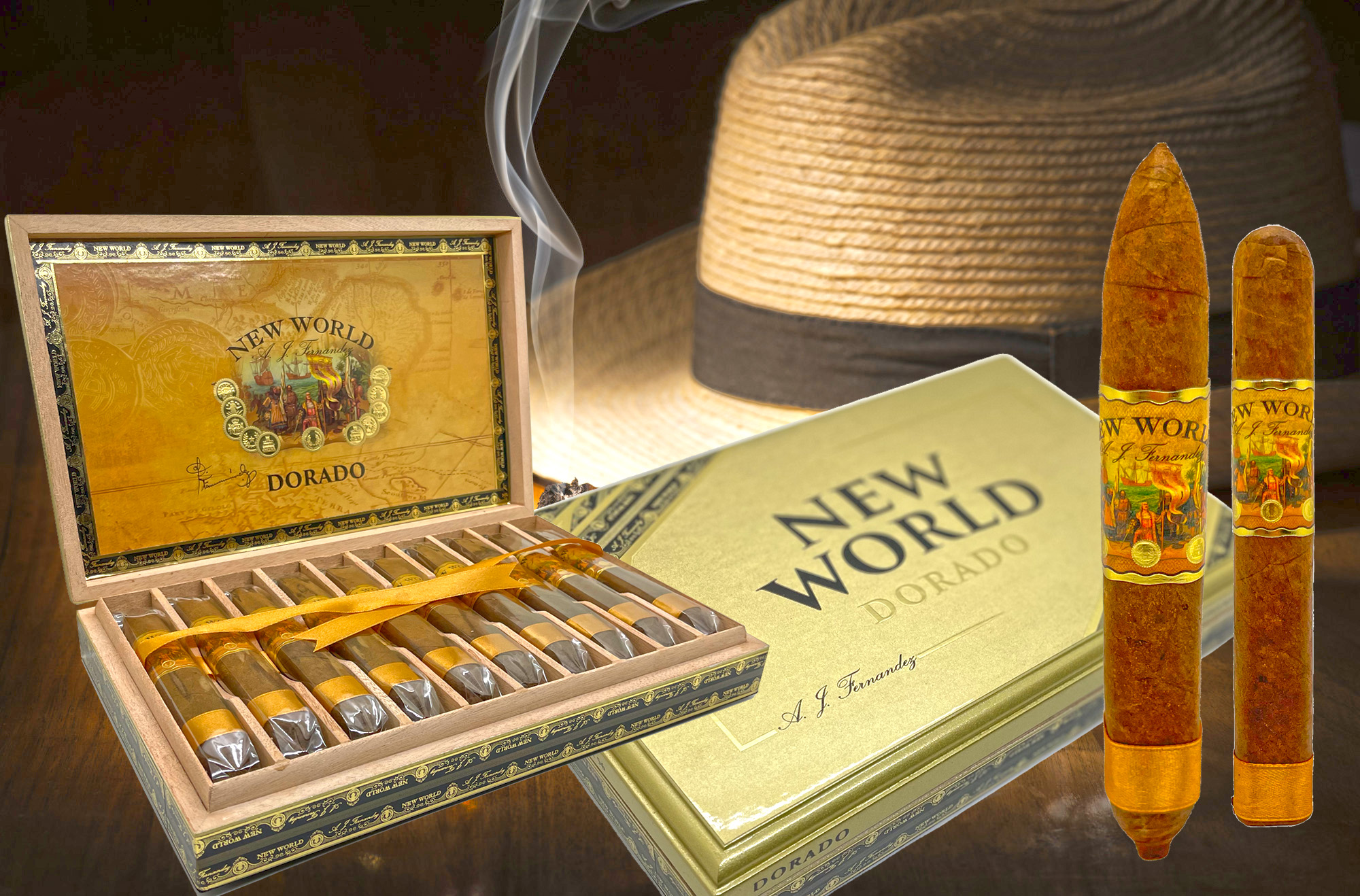 Rare Cigars: New World Dorado by AJ Fernandez - Cuenca Cigars, Inc