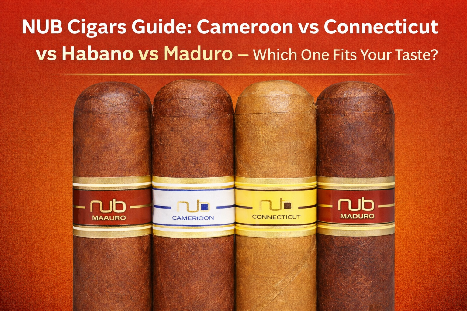 NUB Cigars Guide: Cameroon vs Connecticut vs Habano vs Maduro - Cuenca ...