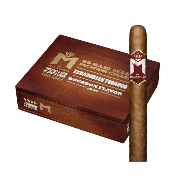 Macanudo M Bourbon by Macanudo Robusto Cigars - Box of 20
