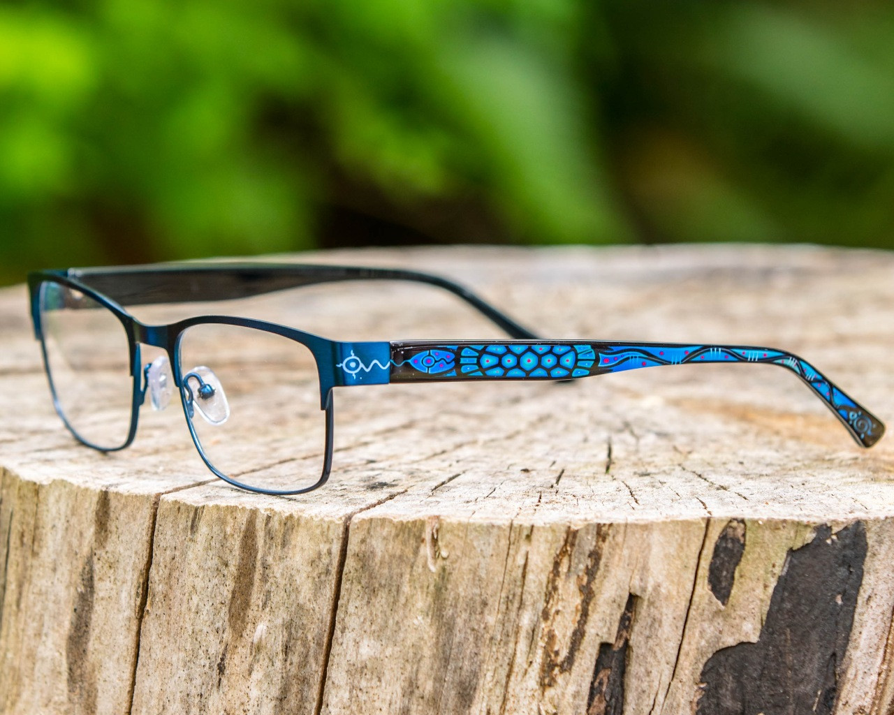 Turtle Island - Optical Frame - Satin Blue - Claudia Alan Inc.