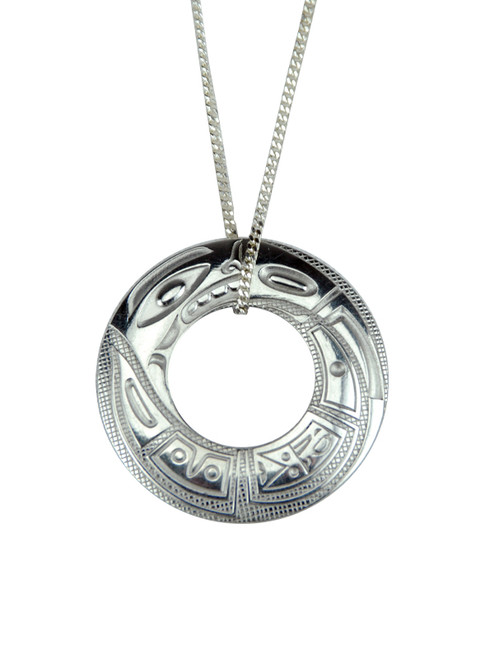 Silver Pewter Chilkat Pendant - Claudia Alan Inc.