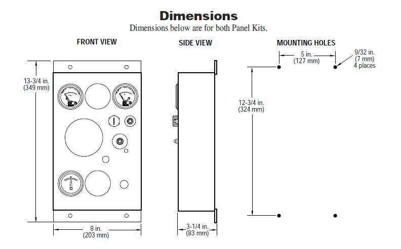 Murphy Swichgage Shutdown Panel Kit 12V