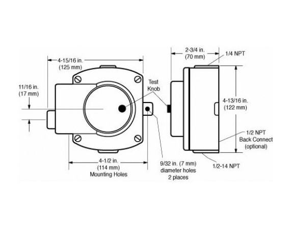 Murphy Liquid Level Swichgage with Snap-Switch - EL150K1