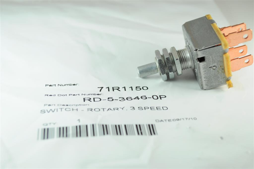 Red Dot Rotary Switch 71R1150 / RD-5-3646-0P