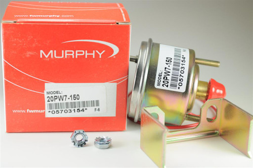 Murphy Mechanical Water Pressure Swichgage with Lockout 0-150 PSI 20PW7-150