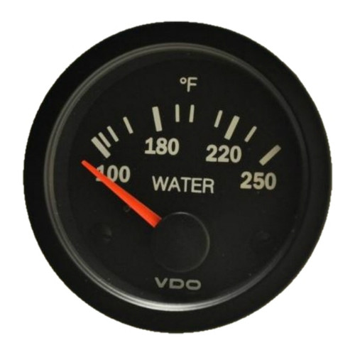 VDO Vision Black Electric Water Temperature Gauge -310-105