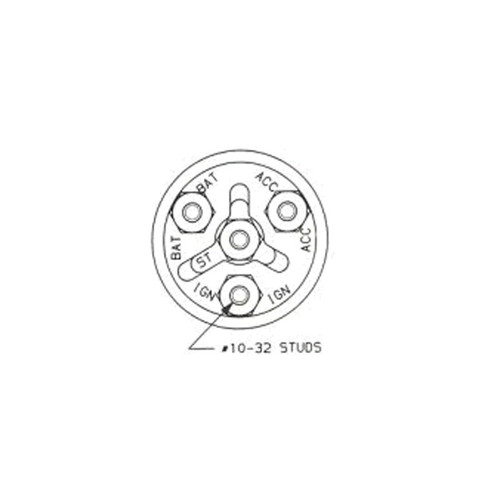 Pollak 3-Position Ignition Starter Switch 31-609