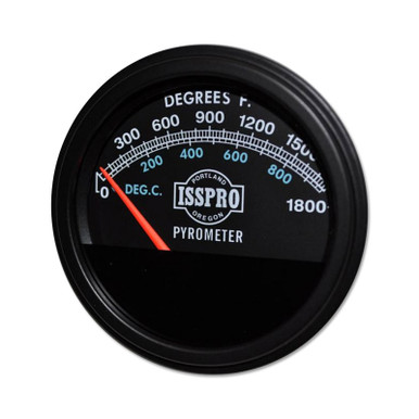 ISSPRO - Electric Pyrometer Gauge, 3 inches, 1800F - R604