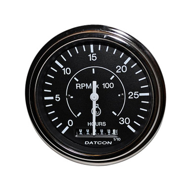 Datcon Tachometer Gauge with Hourmeter and Alternator-103749